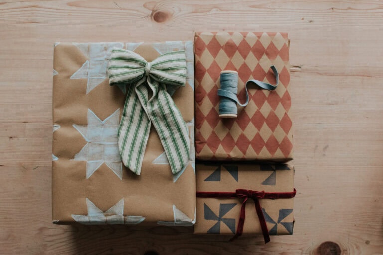 Potato Stamp Wrapping Paper (3 Delightful Designs You'll Want to Try!)